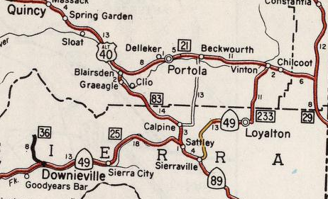 California State Route 49; The Golden Chain Highway (CA 41 north to CA 16)