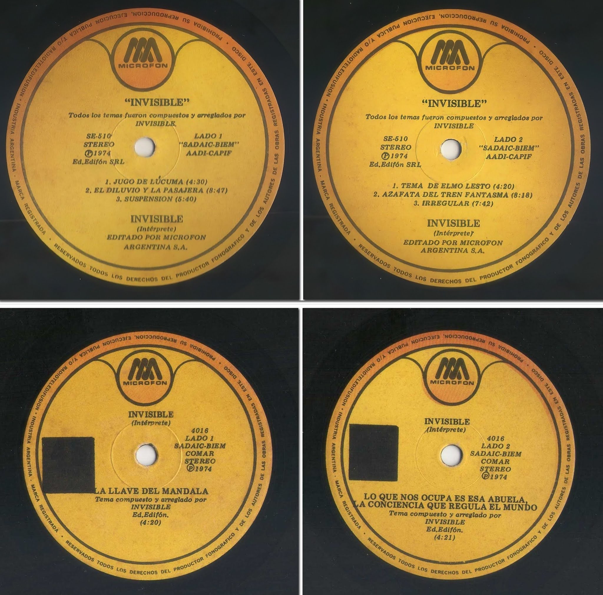 La Nave Del Rock Argento: Invisible - Invisible (Vinilo FLAC / 24 Bits ...