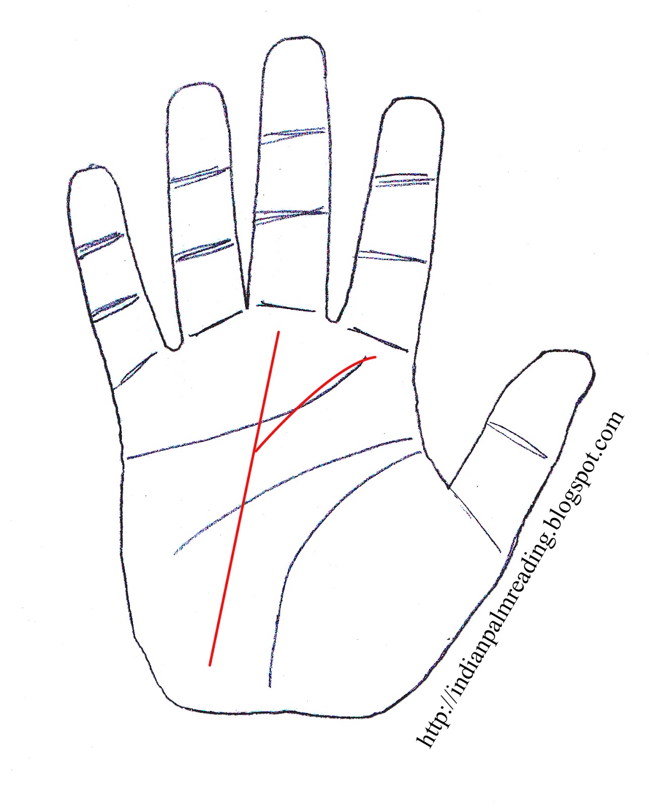 Meaning of Fate Line In Indian Palmistry ~ INDIAN PALM READING | HAST ...