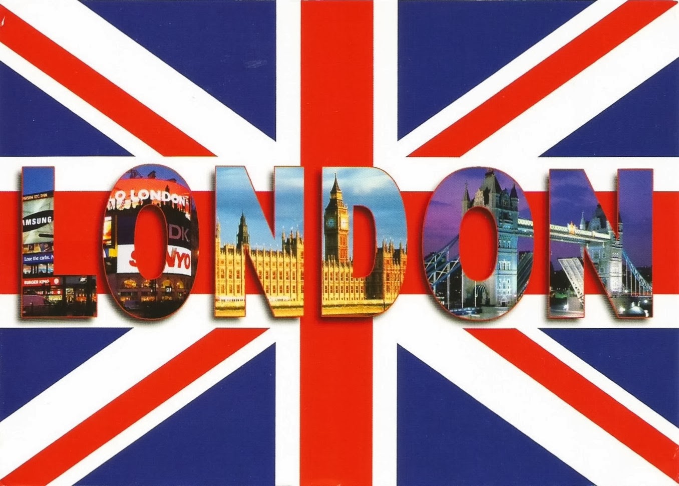 Postcards on My Wall: Union Jack, London, UK
