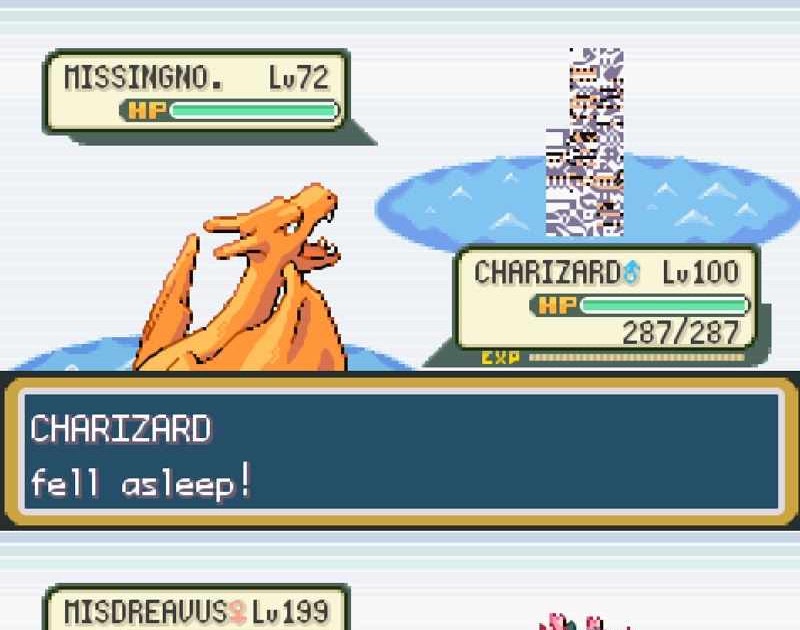 Pokemon Fire Red Missingno (GBA)