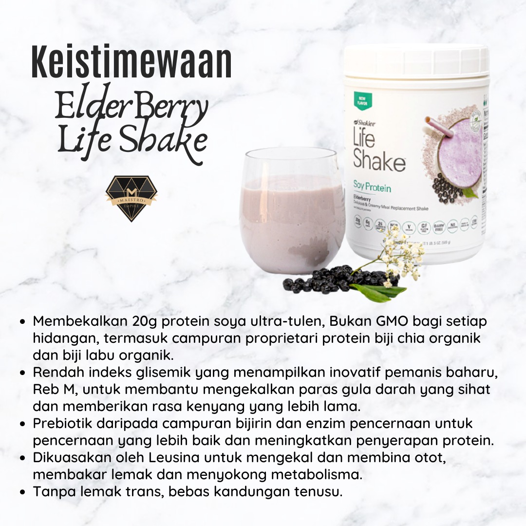 Life Shake Elderberry Produk Terbaru Shaklee