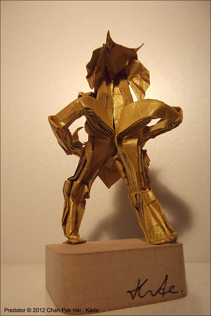Kade Chan Origami Blog 香港摺紙工作室 (日誌): Predator 鐵血戰士 (Draft)