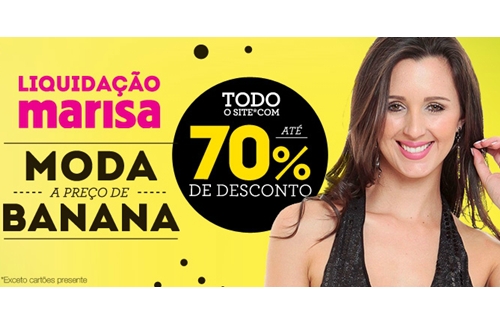 Dose de Beleza: LIQUIDAÇÃO A PREÇO DE BANANA LOJAS MARISA!
