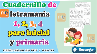 Cuadernillo de LETRAMANÍA para Inicial y Primaria 1, 2, 3, 4 Imprimible ...