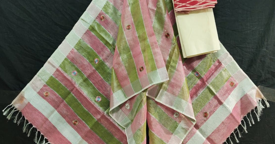 Lenin tissue dress materials