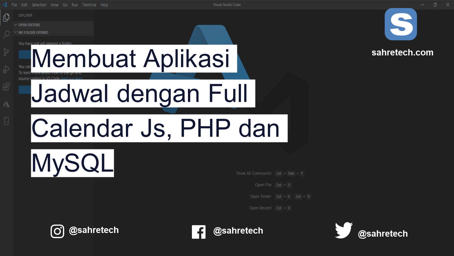 Membuat Aplikasi Jadwal dengan Full Calendar Js, PHP dan MySQL - Sahretech