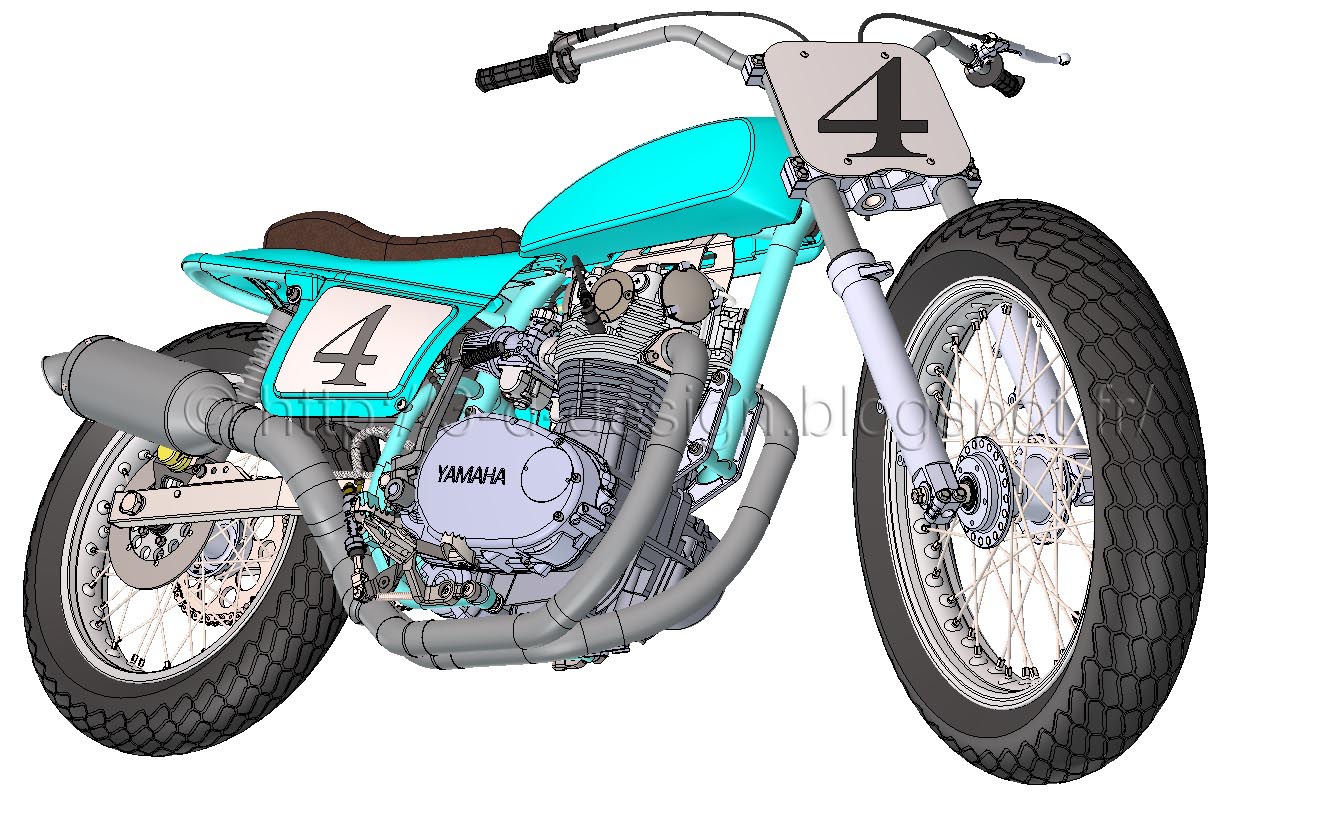 3D Design: Projet Yamaha XS 650 Flat Track