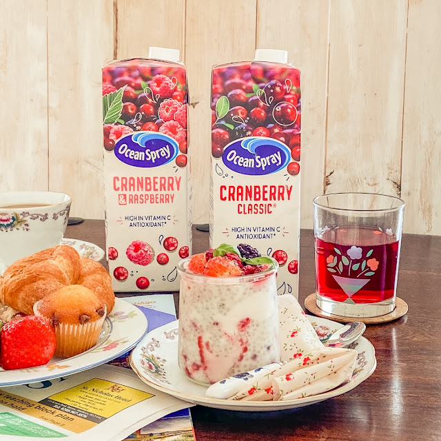 Breakfast with Ocean Spray Cranberry Juice | simply.food