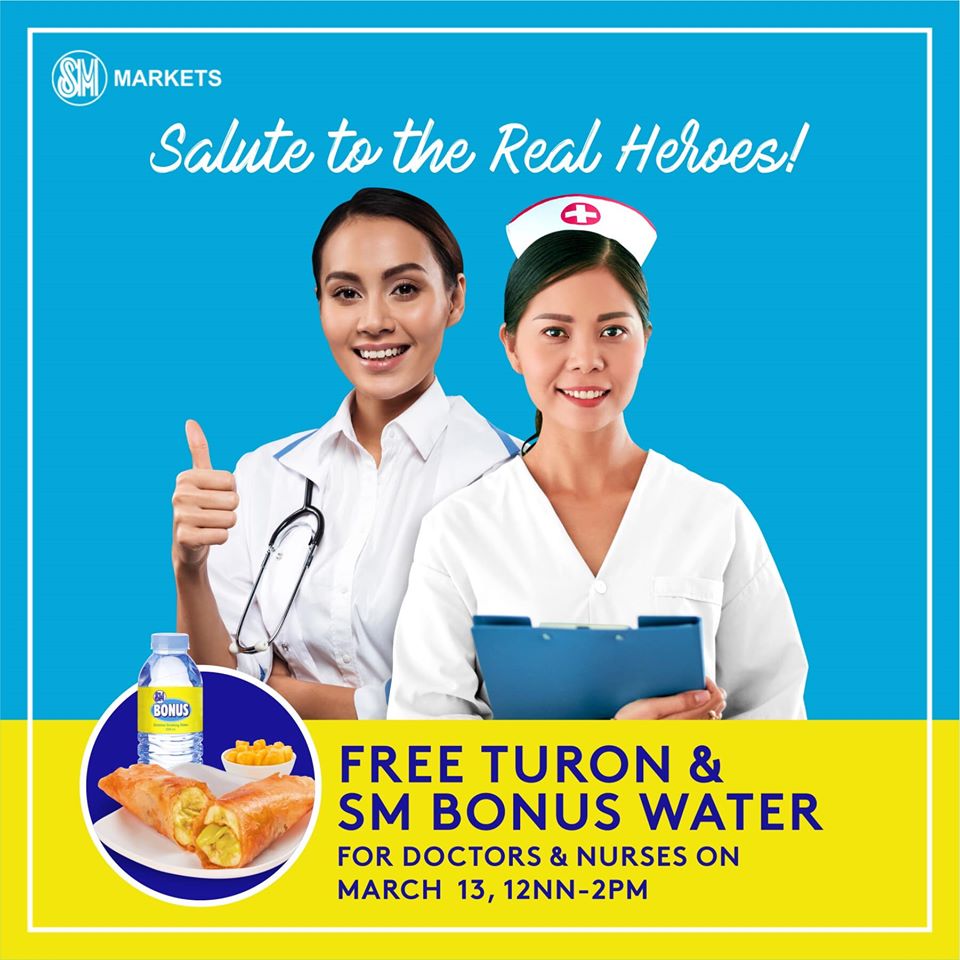 Manila Shopper: Doctors & Nurses Get FREE Turon at SM Markets