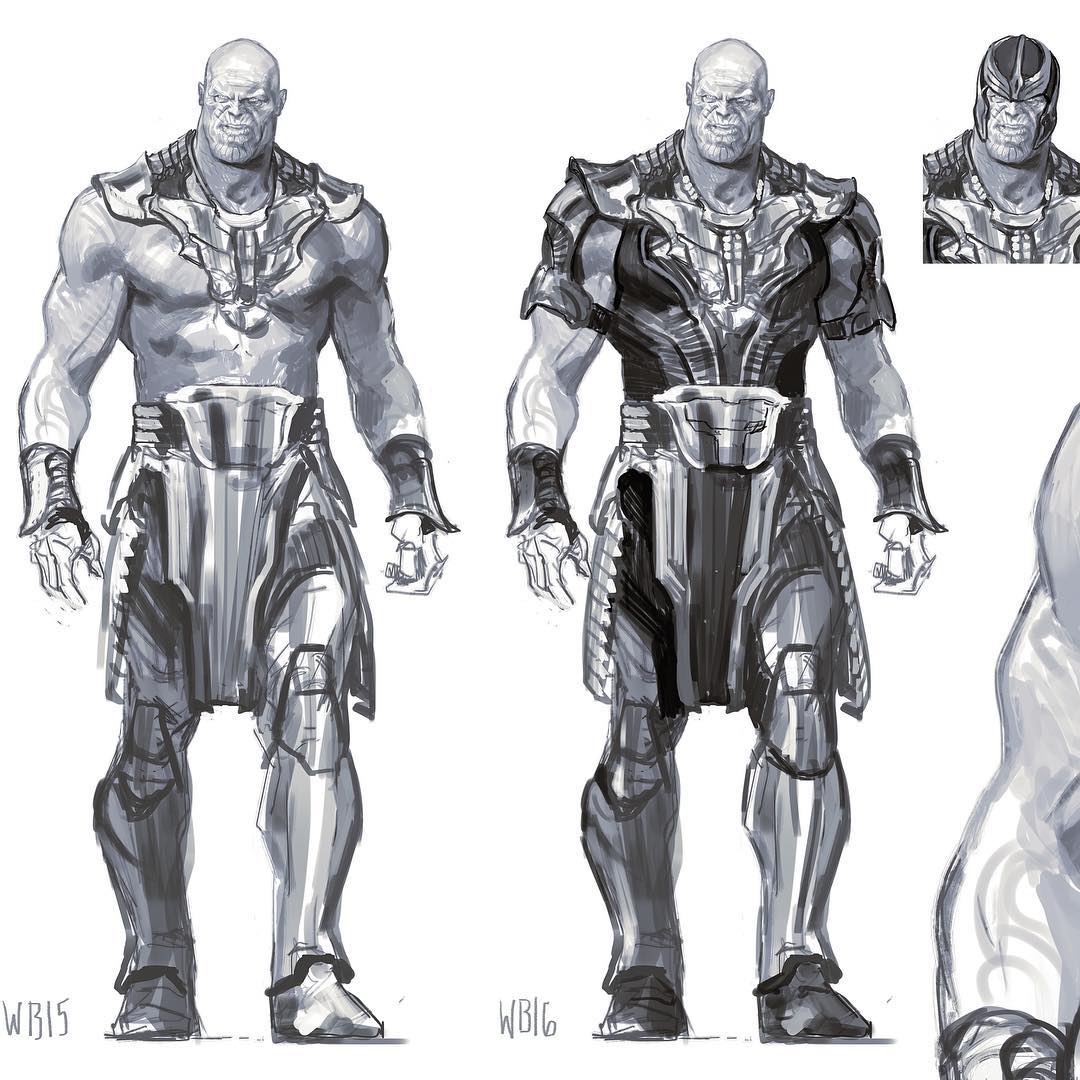 Thanos is a Boxer in AVENGERS: INFINITY WAR Concept Art by Wesley Burt ...