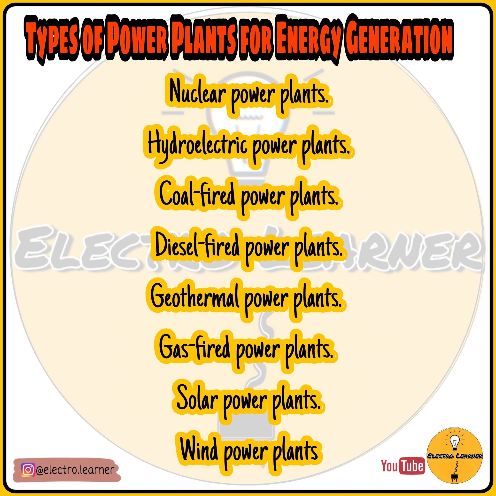 Types of Power Plants / ELECTRO LEARNER