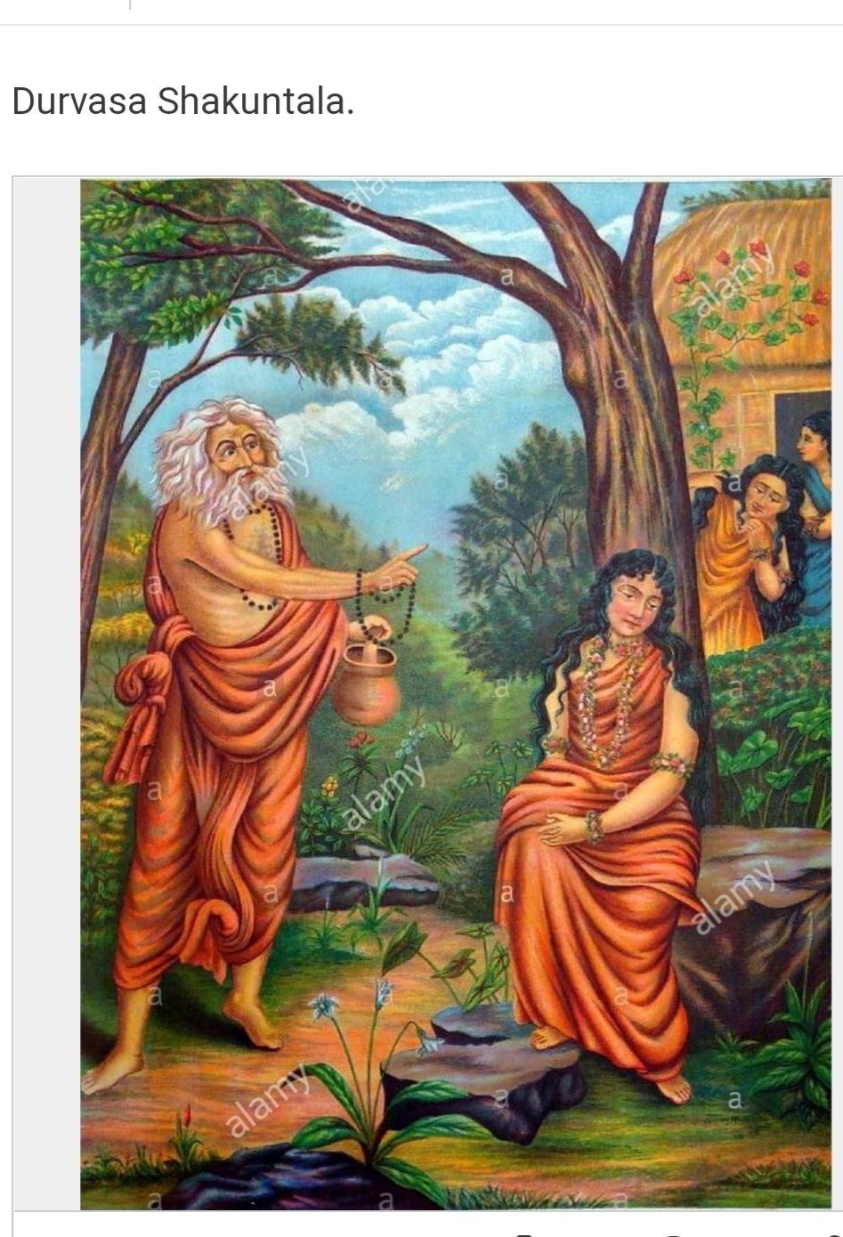 Shakuntala and Dushyant : two characters of Mahabharata