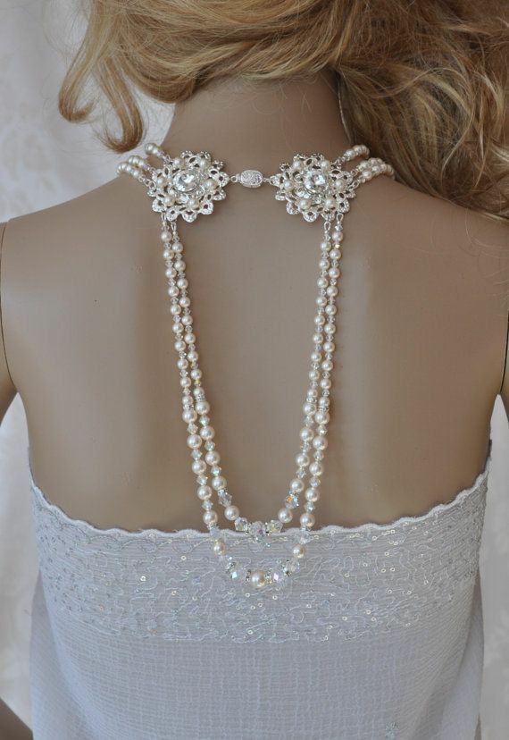 Pearl back necklace designs