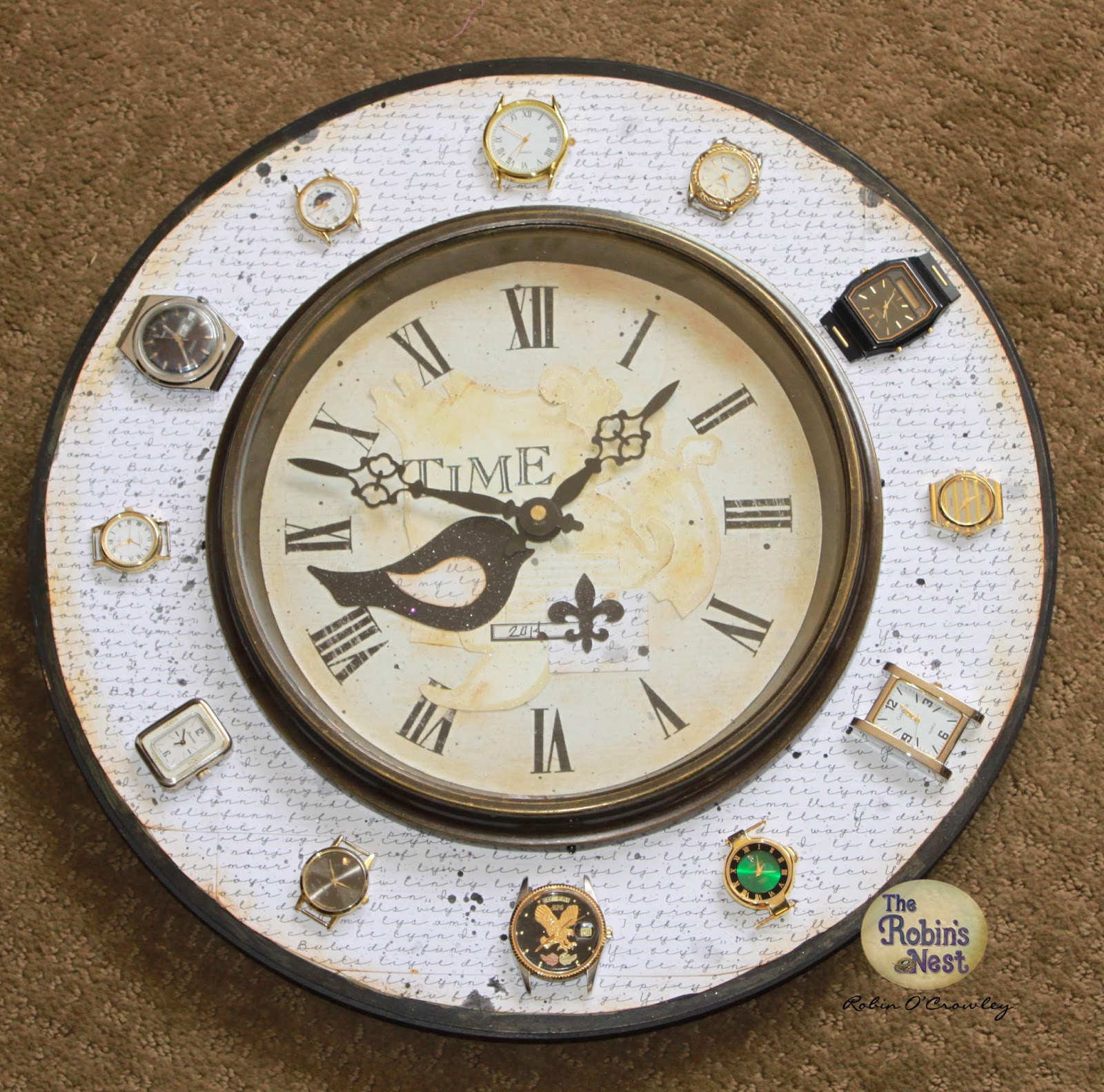 Recycled Clock for the Office | Our Refined Farmhouse