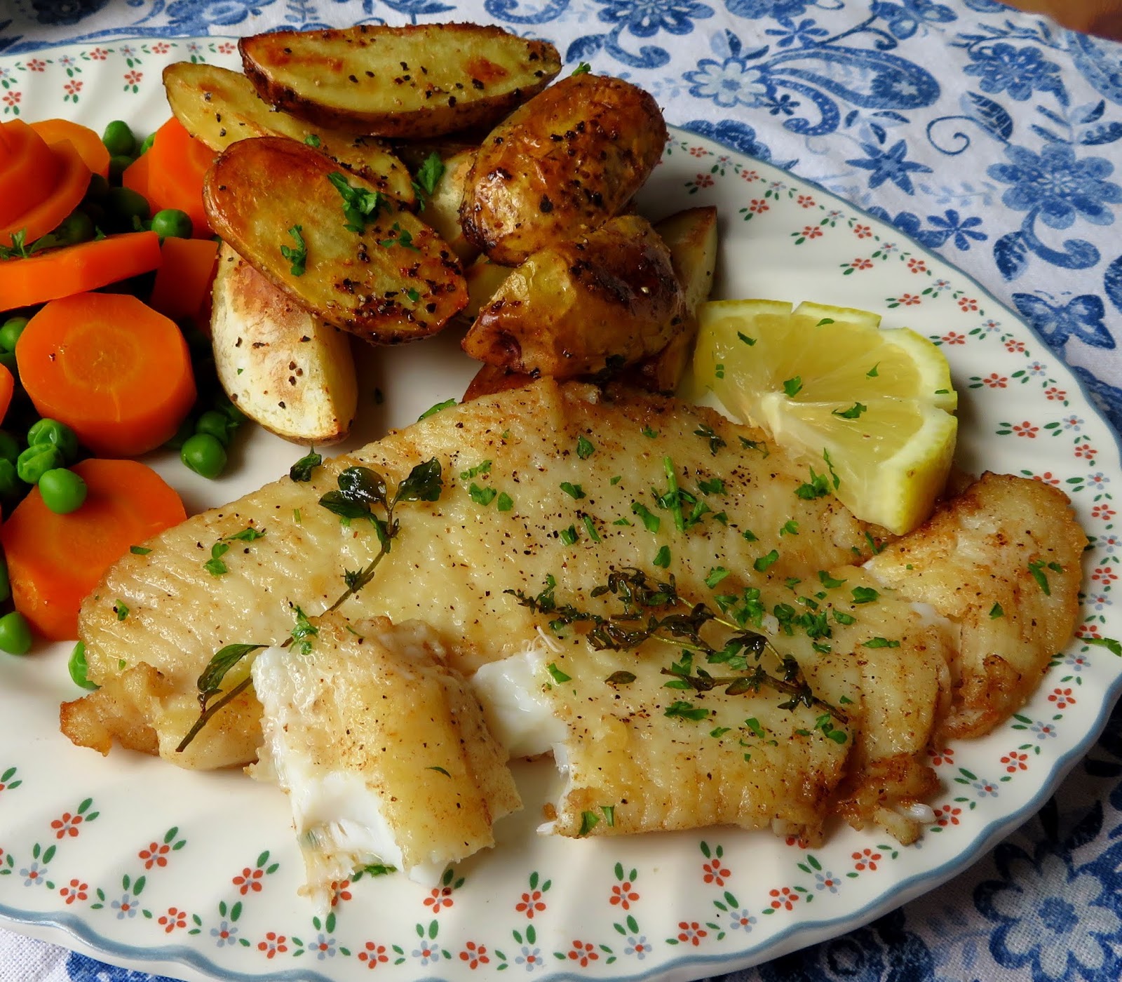 Sole Fillets with Lemon & Thyme | The English Kitchen