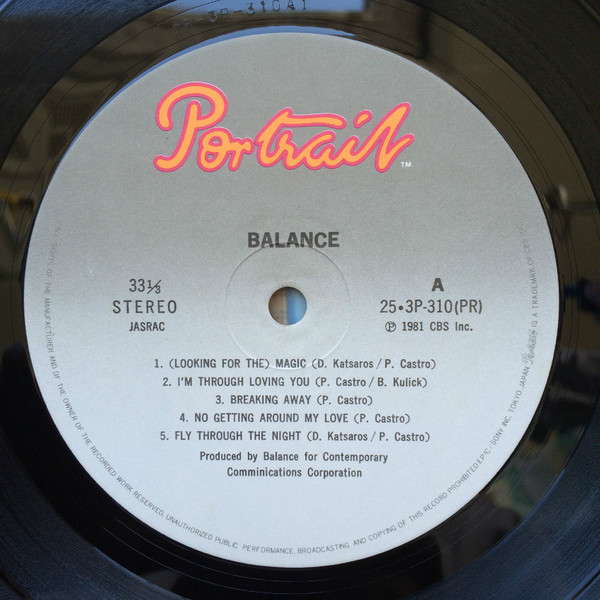 Disco Club: Balance - Breaking Away (LP) 1981
