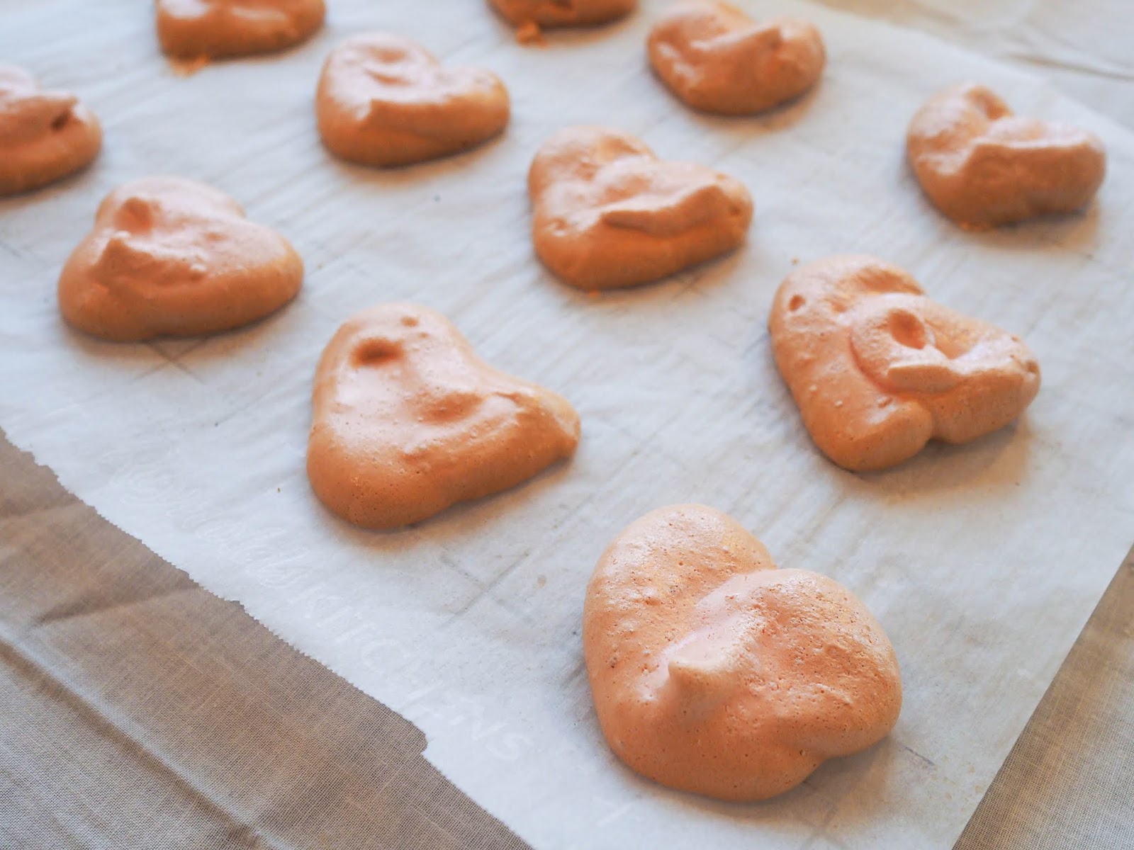Little Hiccups: Strawberry Meringue Hearts for Valentine's Day