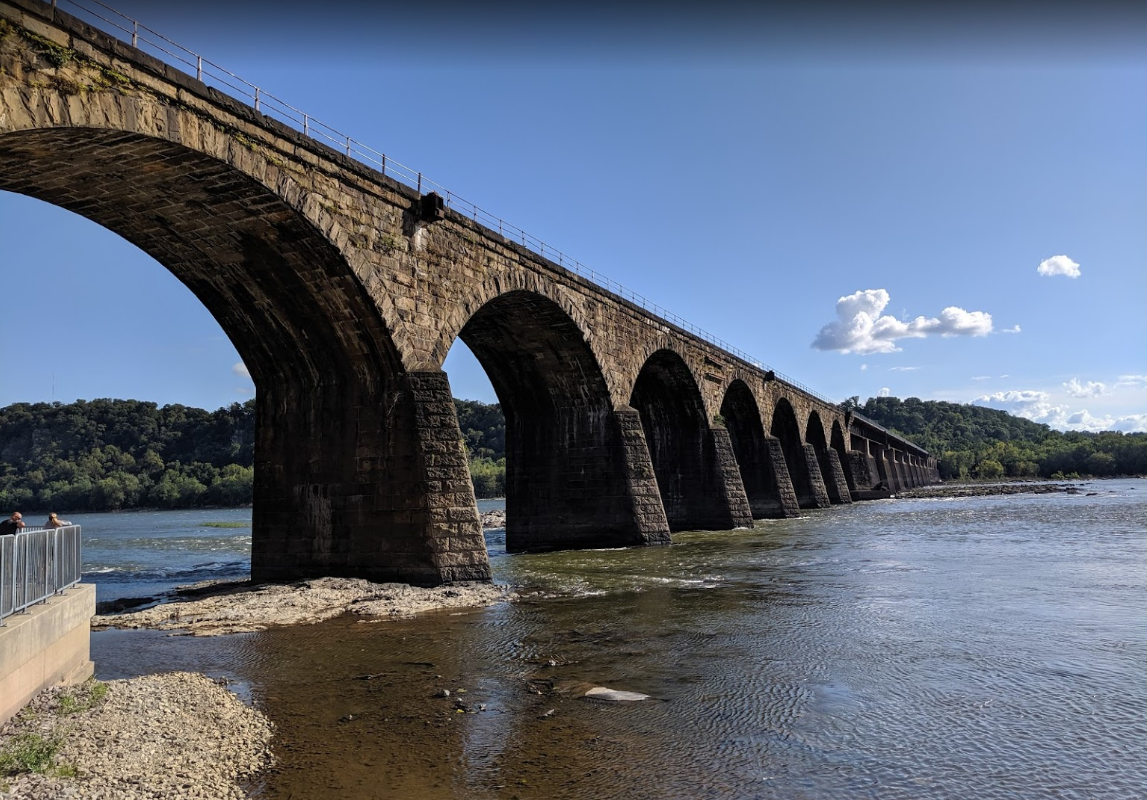 Industrial History: 1905 NS/PRR Shocks Mill Bridge over Susquehanna River