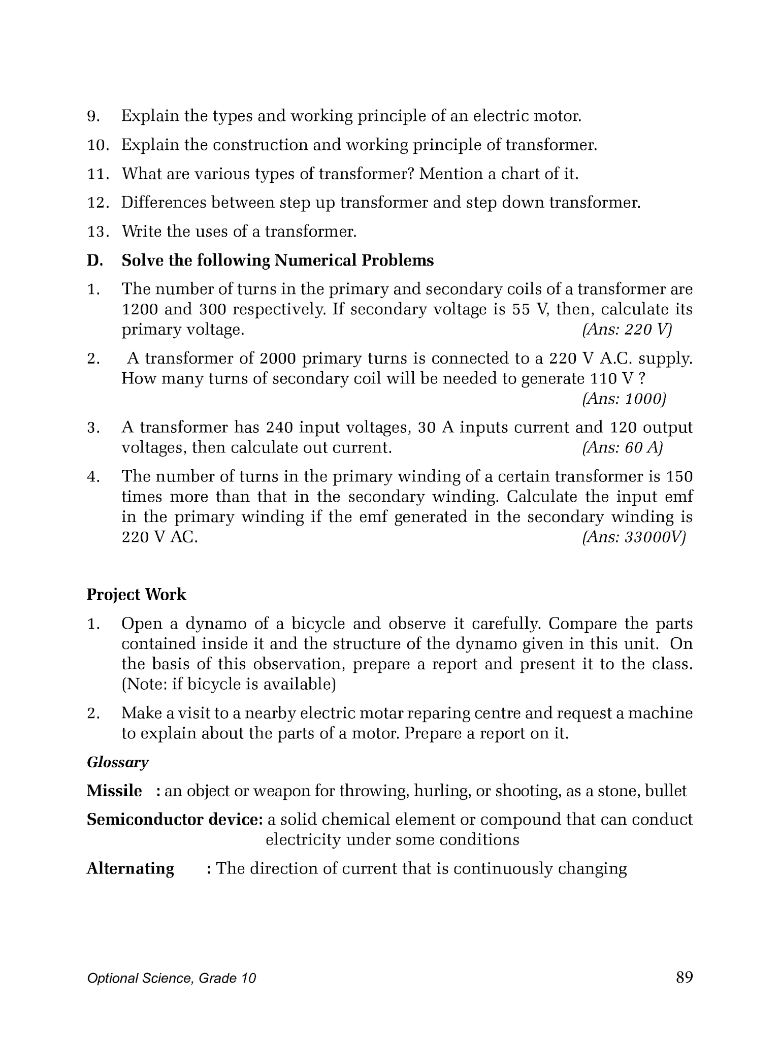 Optional-Science-Grade-10