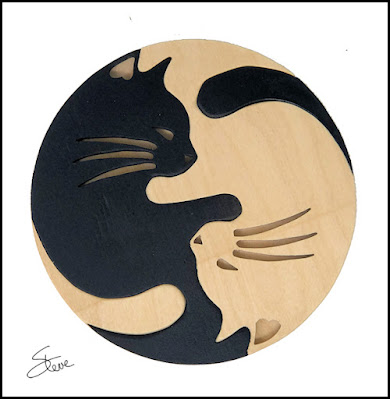 Scrollsaw Workshop: Cuddling Cats Scroll Saw Pattern.