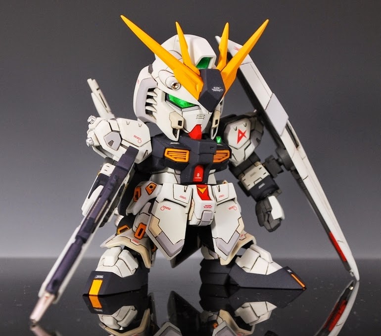 SD RX-93 nu Gundam Ver. Ka edition Custom Build