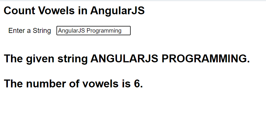Free Programming Source Codes And Computer Programming Tutorials Count Vowels In Angularjs