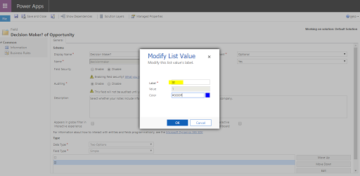 THE CRM CAFÉ: Display two Option field as checkbox inside business process flow in dynamics 365