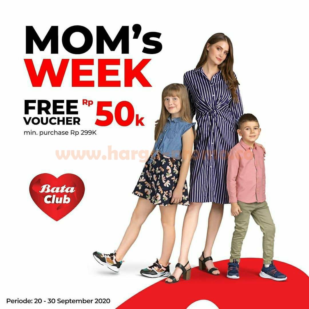 Promo BATA Club MOM's WEEK Gratis Voucher Rp 50K + 150 Extra Point ...
