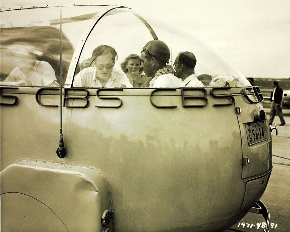 Just A Car Guy: well wow, a CBS streamliner van!