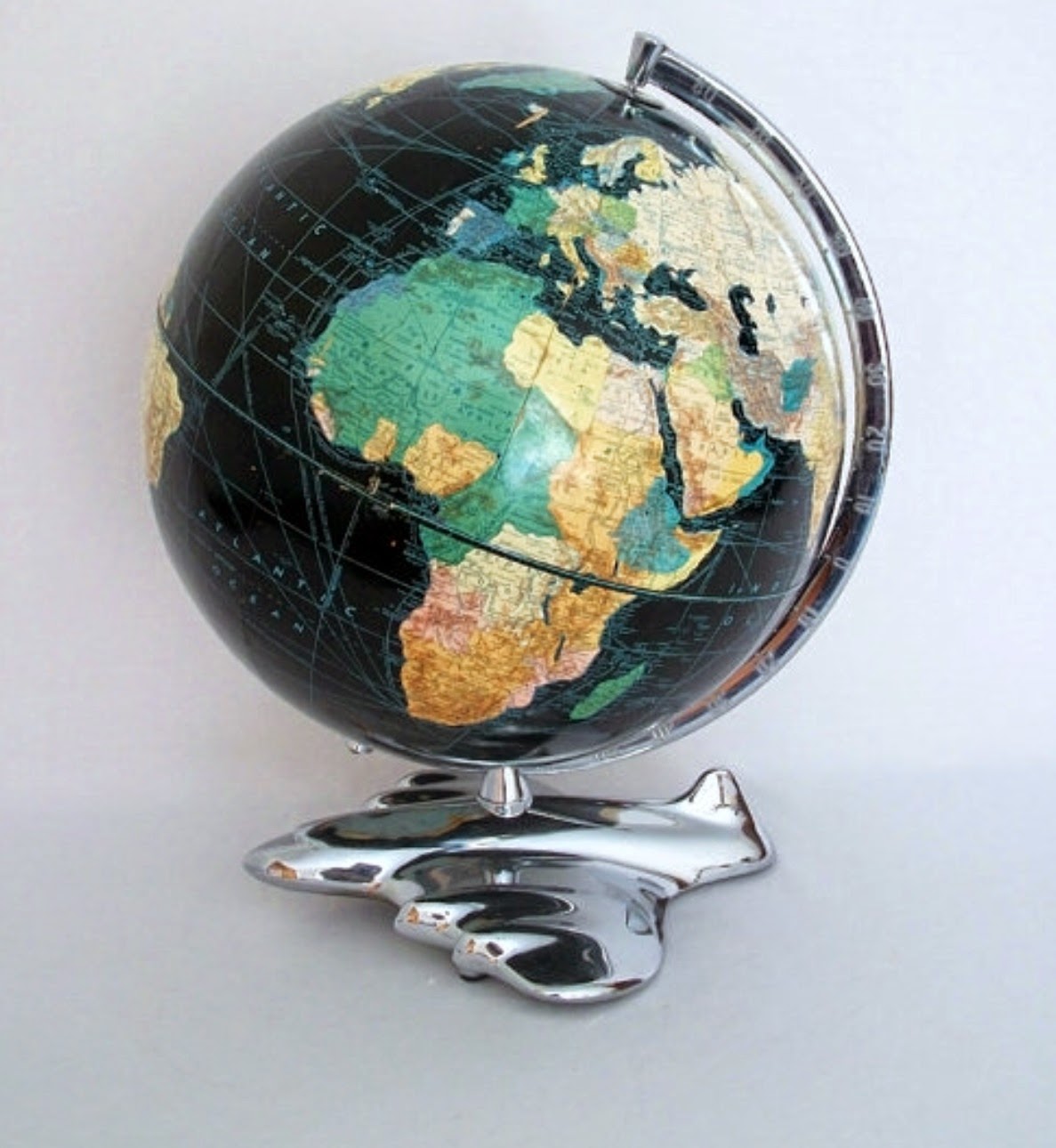 Collecting Antique and Vintage Globes: Black ocean globes to buy or not ...