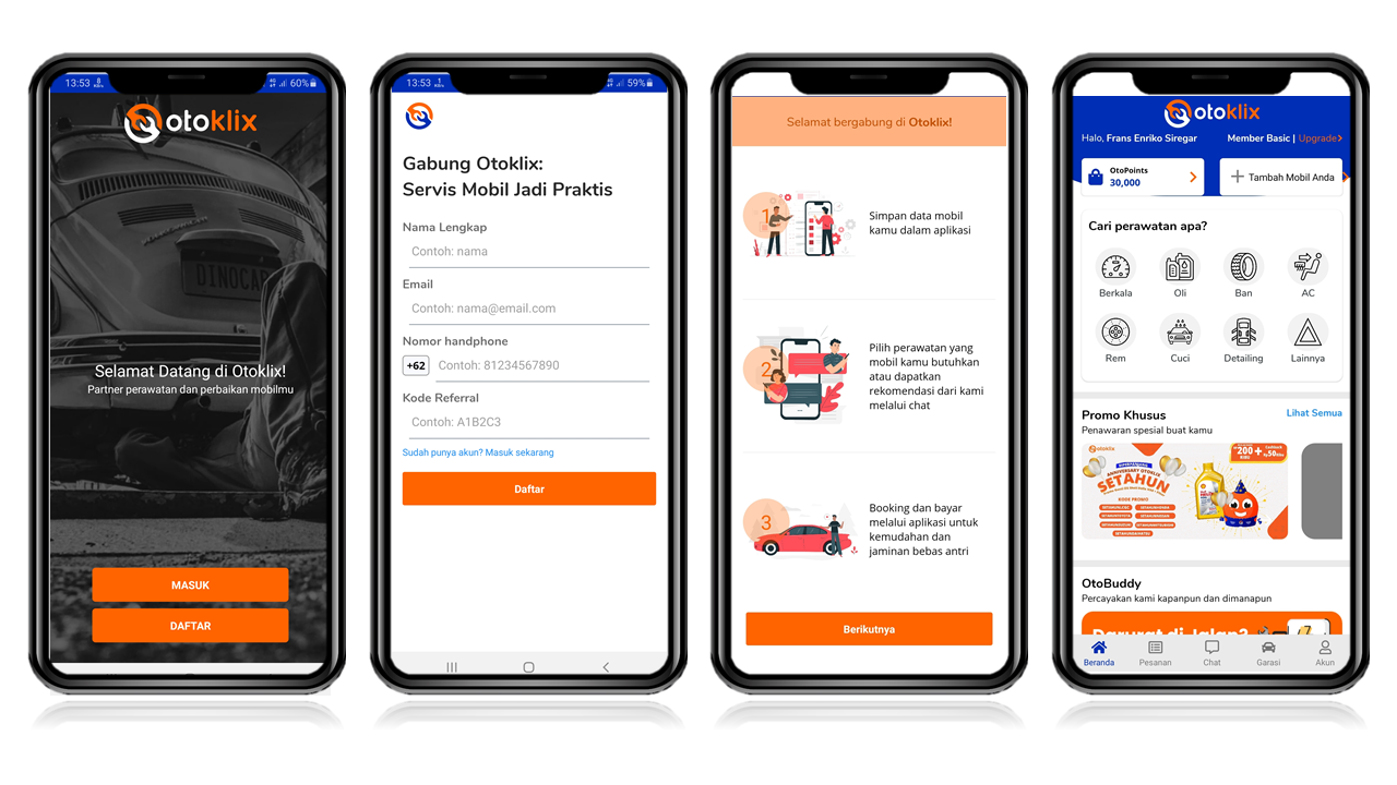 OtoKlix, Aplikasi Servis Mobil Online Zaman Now