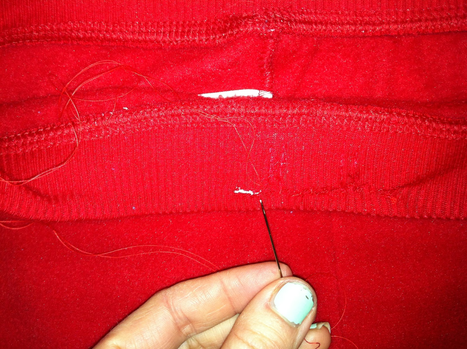 Fancy Meeting Ewe: How to Add a Drawstring to an Existing Elastic ...
