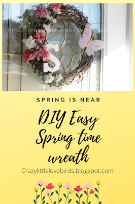 DIY Easy Spring time wreath + Bonus mini wreath