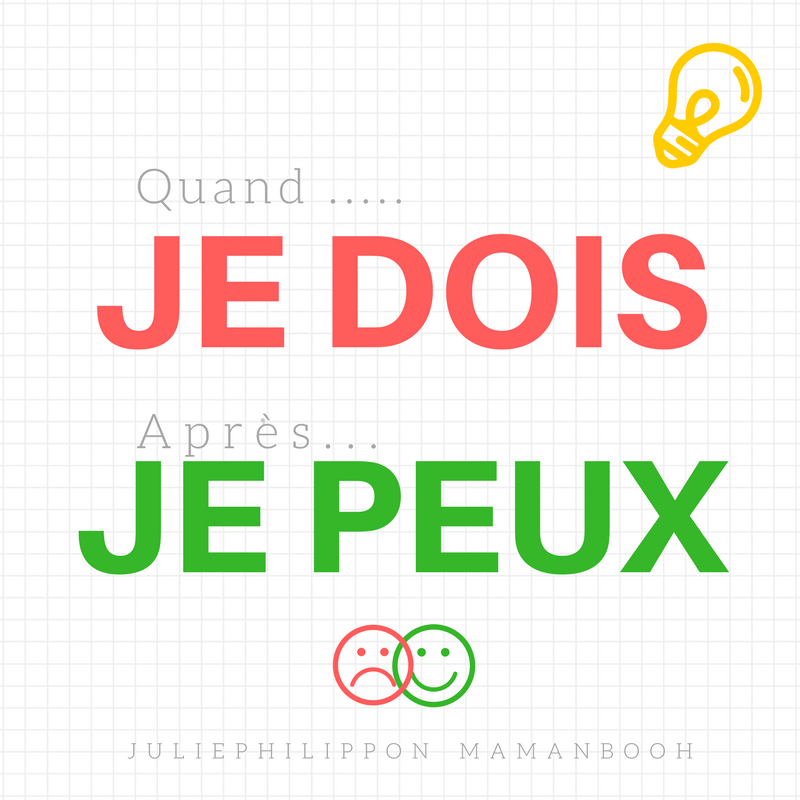 COMPORTEMENT: je dois, je peux