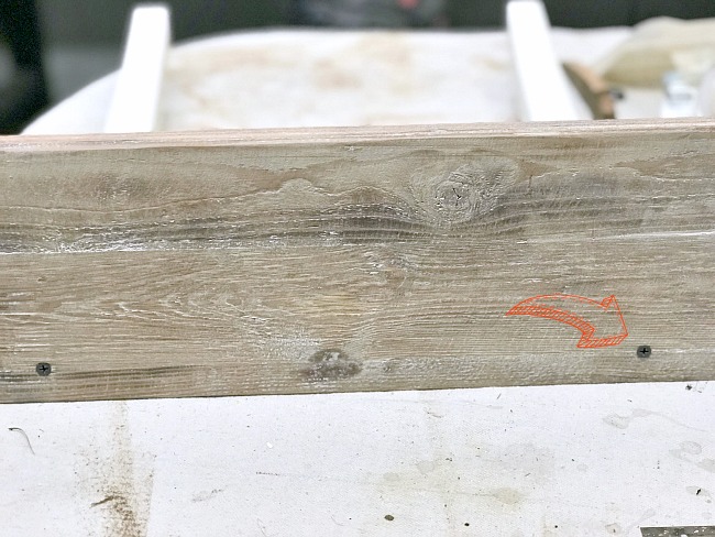 Repurposed Farmhouse Style Chair Shelf