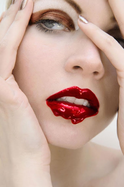 ALL PICTURES: Attractive red lip color