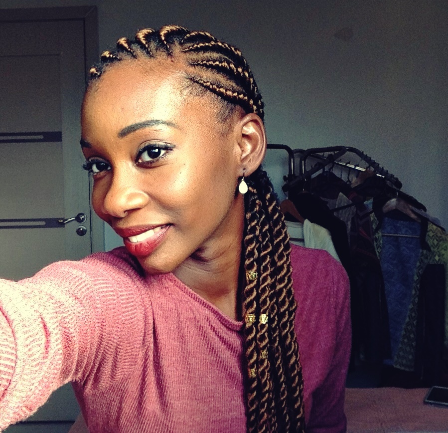 Estilo protector- Tranças viradas