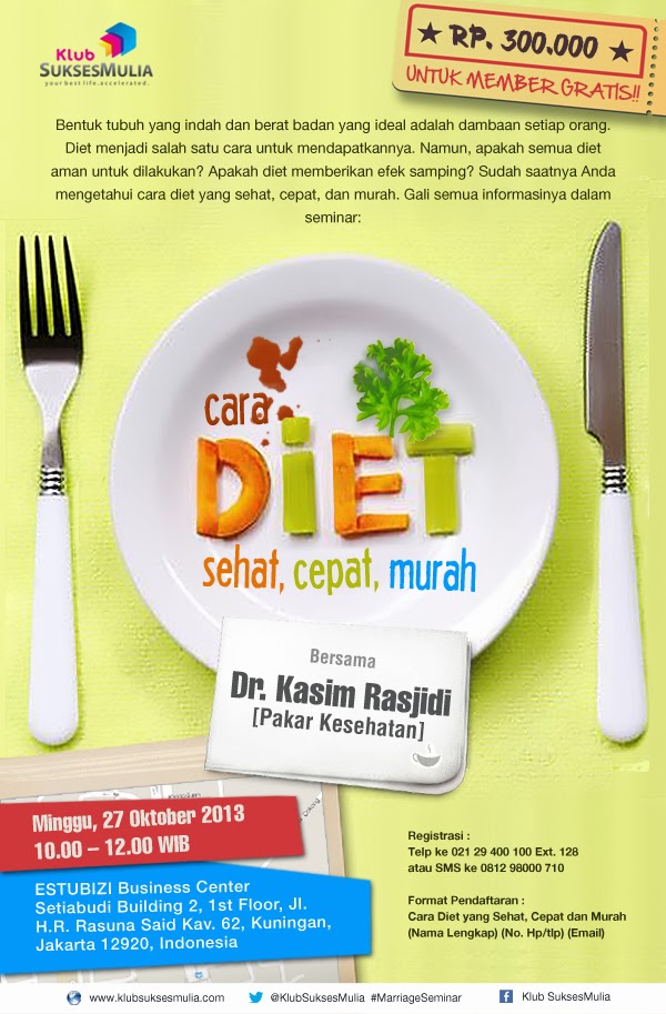 Cara diet sehat, cepat, murah ~ Para Investor