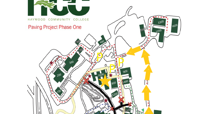 Map to Visiting Artist talks at HCC
