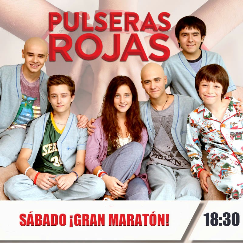 teleseries chilenas: HOY MARATÓN DE LA SERIE "PULSERAS ROJAS"