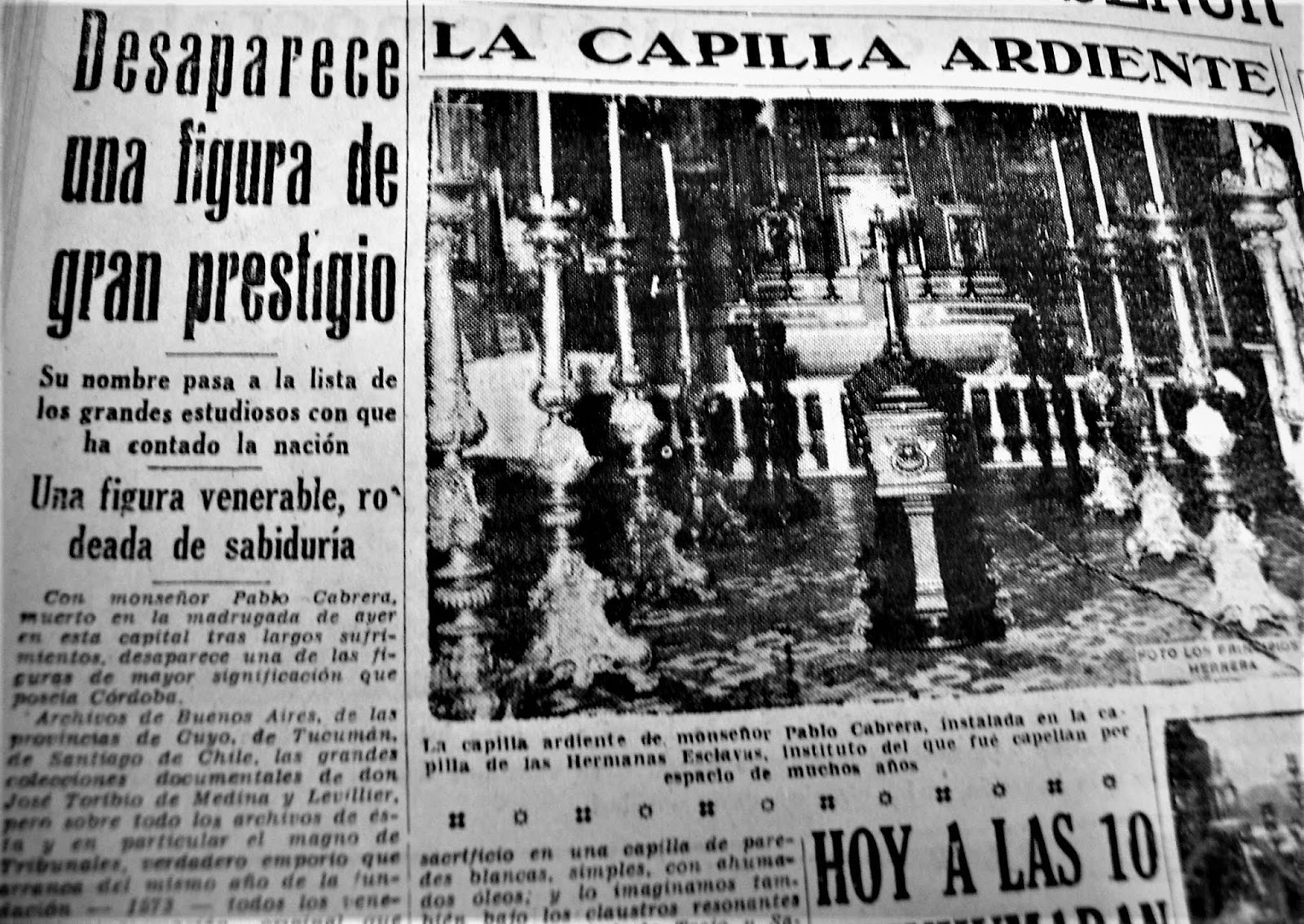 Mons. PABLO CABRERA - EN HOMENAJE- Apóstol de la Verdad Histórica: 2019