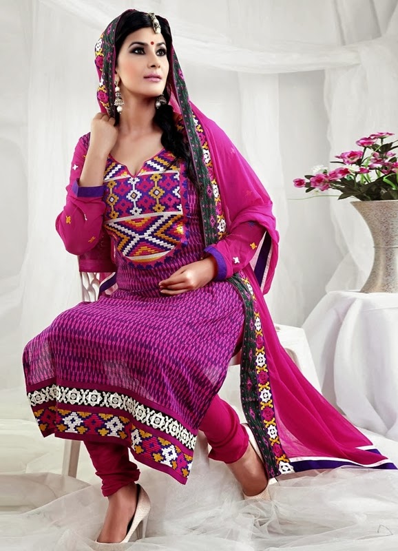 Indian Georgette Salwar Suits Collection 2014-15 | New Designer Dresses ...