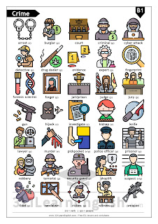 321 Learn English.com: ESL vocabulary: crime (intermediate) (level: b1)