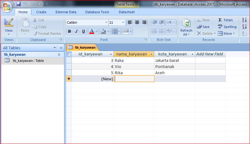 CARA MEMBUAT DATABASE PADA MICROSOFT ACCESS ~ langsungkoding