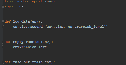Grant Trebbin: Cron Based Discrete Event Simulator