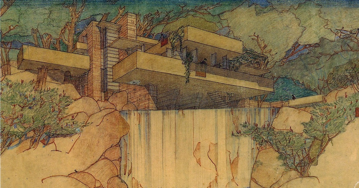Echoes of Falling Water in Wright’s Unbuilt Projects