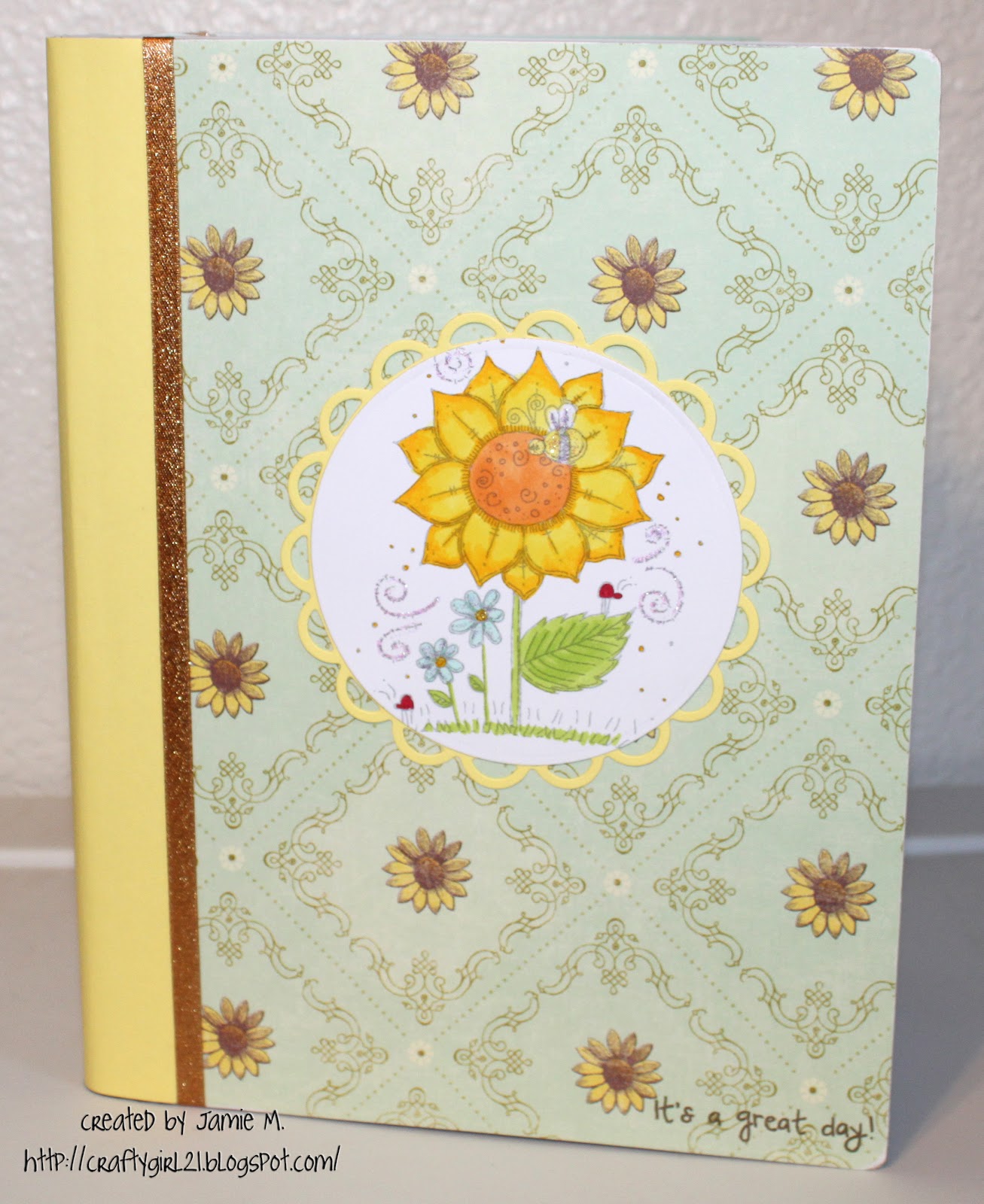 Crafty Girl 21!: Sunflower Journal