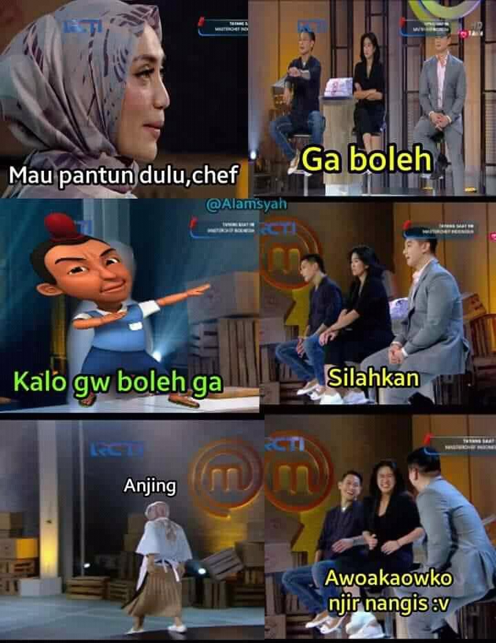 Kumpulan Gambar Meme MasterChef Indonesia 2019 lucu dan kocak banget ...
