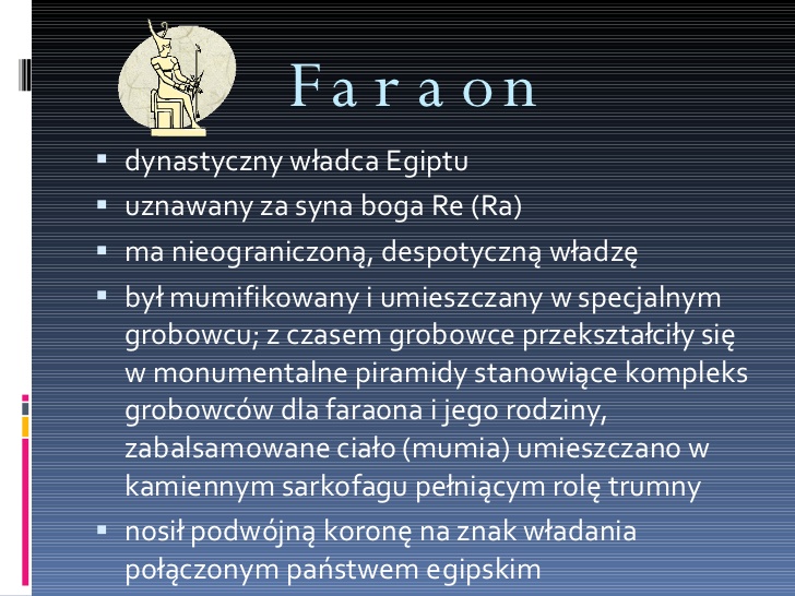 §10 Państwo faraonów, 5 klasa